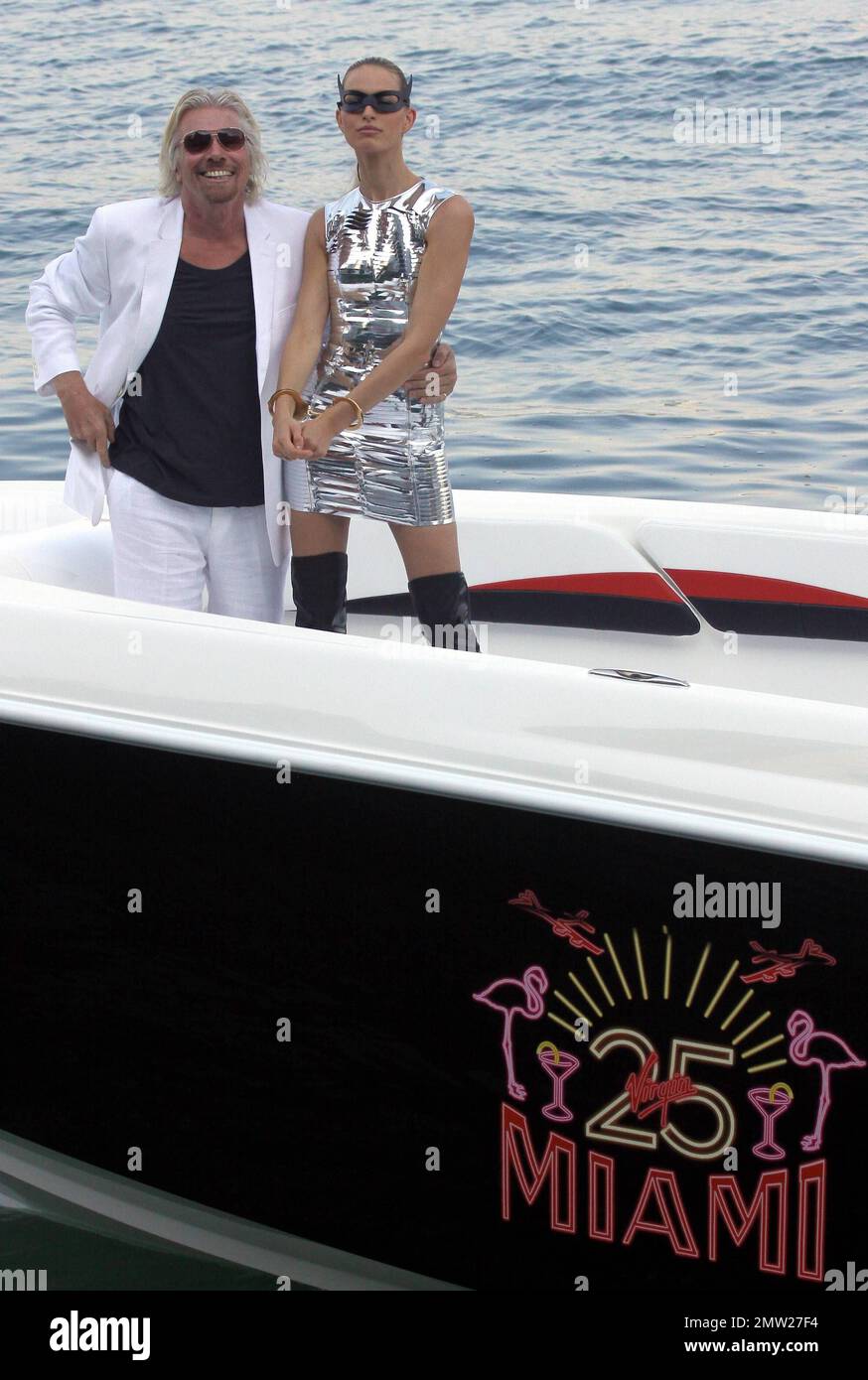 Richard Branson and Karolina Kurkova celebrate 25 years of Virgin ...
