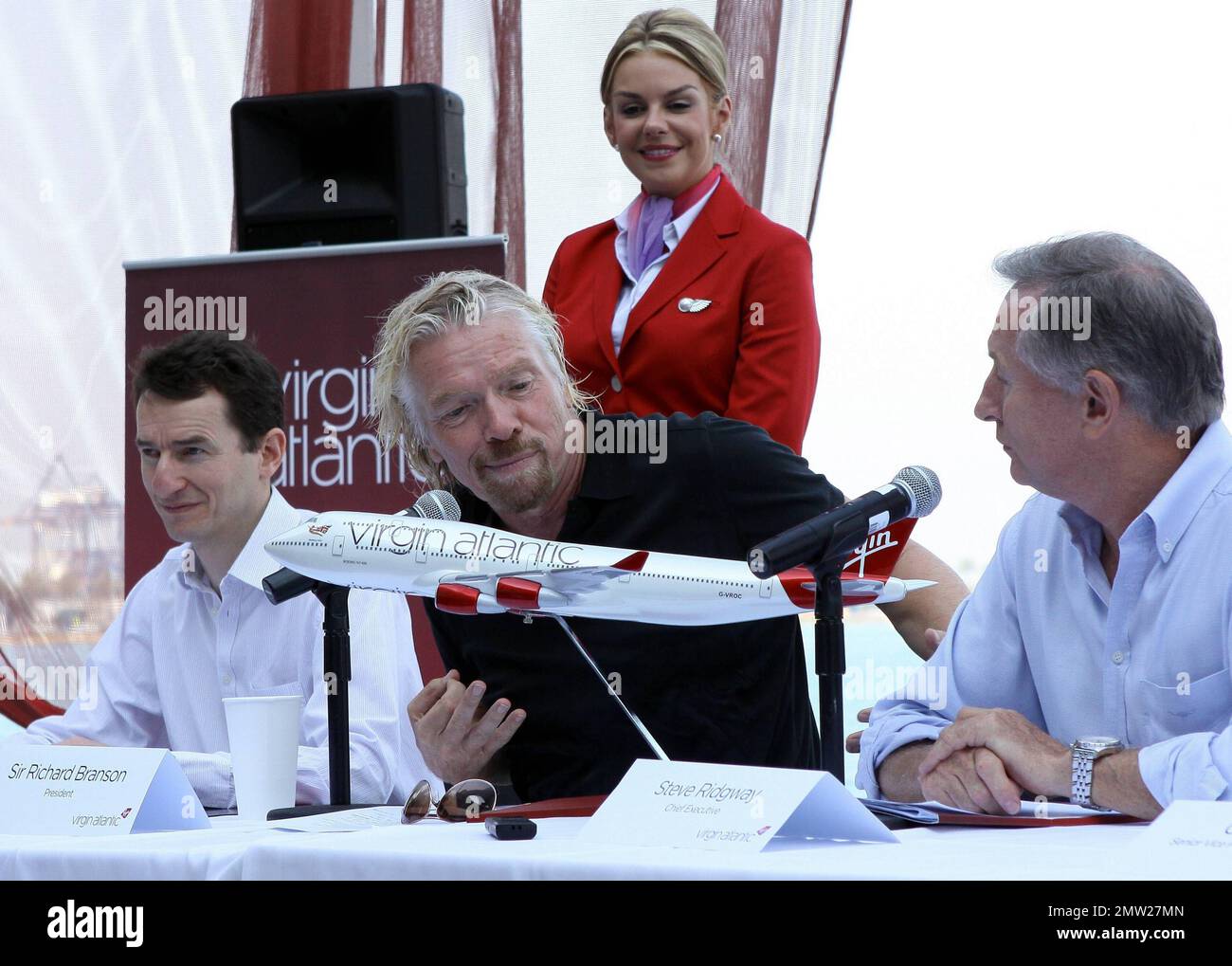 Richard Branson and Karolina Kurkova celebrate 25 years of Virgin ...