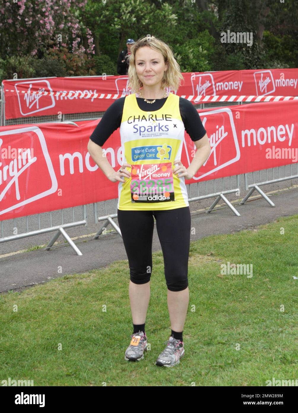 Charlie Brooks poses for photographers at the celebrity start during ...