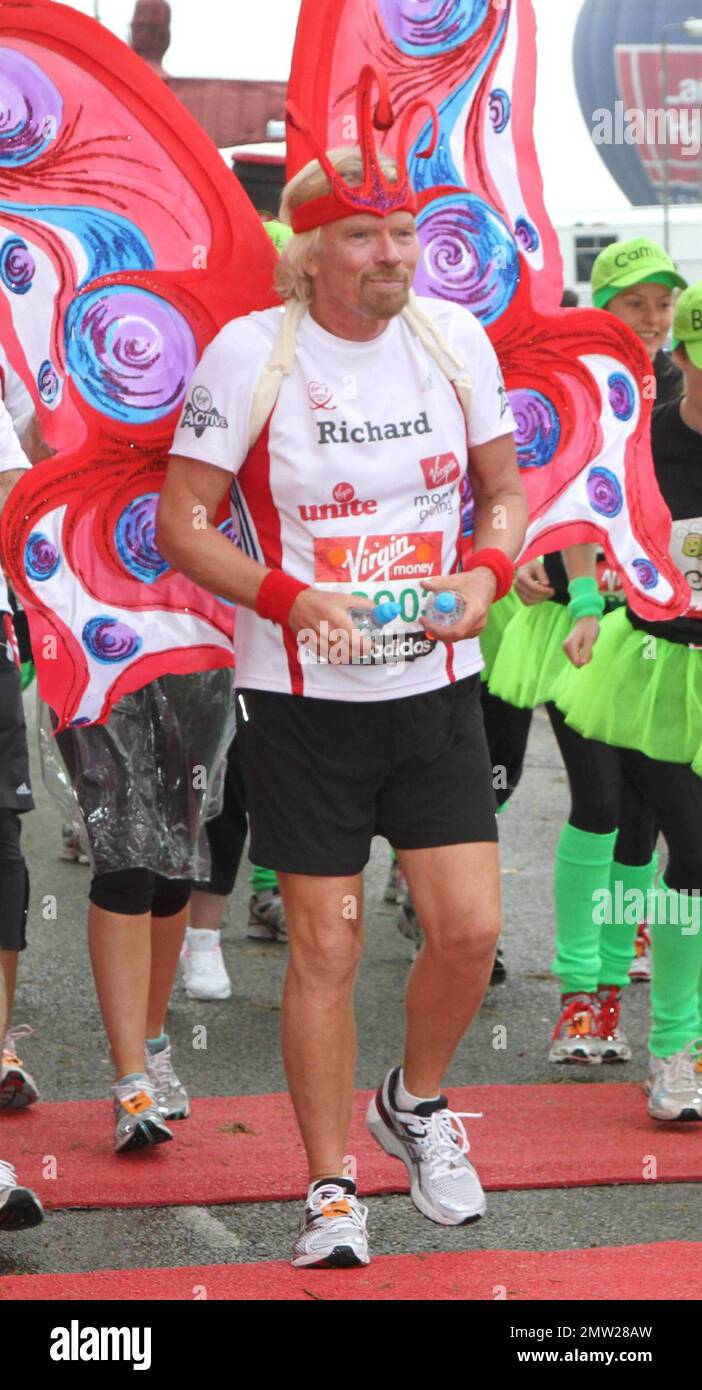 Sir Richard Branson, dressed as a butterfly, participates in the 2010 ...