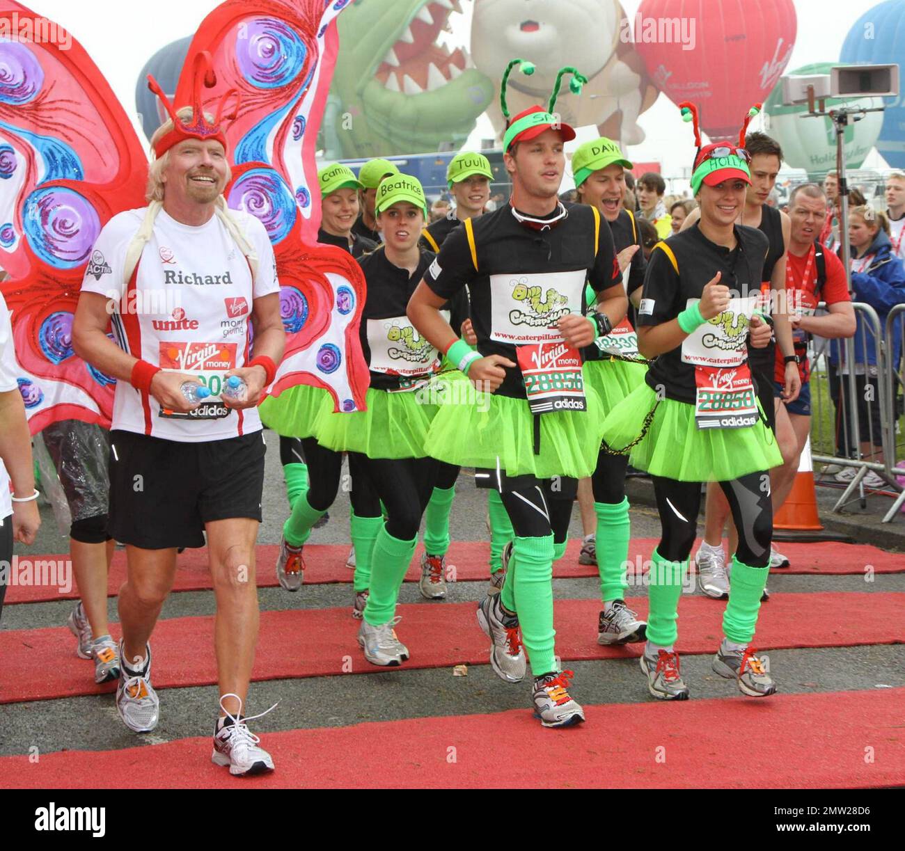 Sir Richard Branson, Sam Branson, Holly Branson, Dave Clark and ...