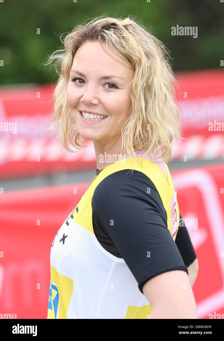 Charlie Brooks poses for photographers at the celebrity start during ...