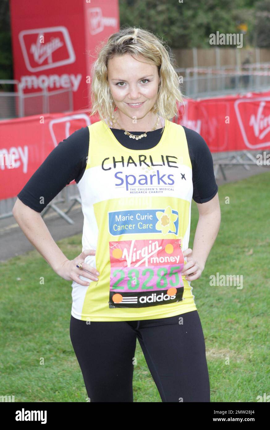 Charlie Brooks poses for photographers at the celebrity start during ...