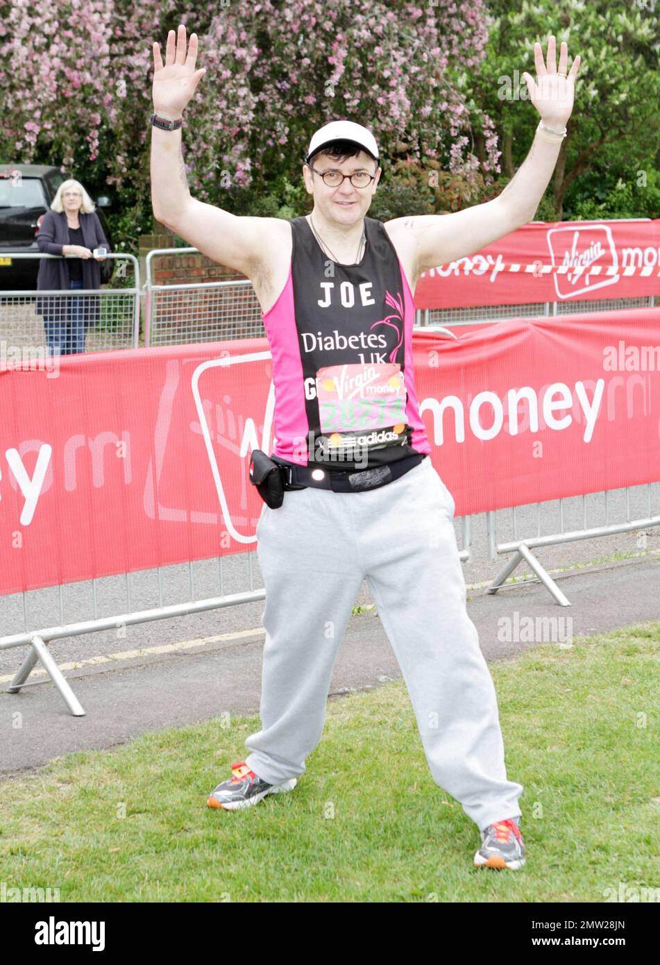 Dwight Yorke poses for photographers at the celebrity start during the ...