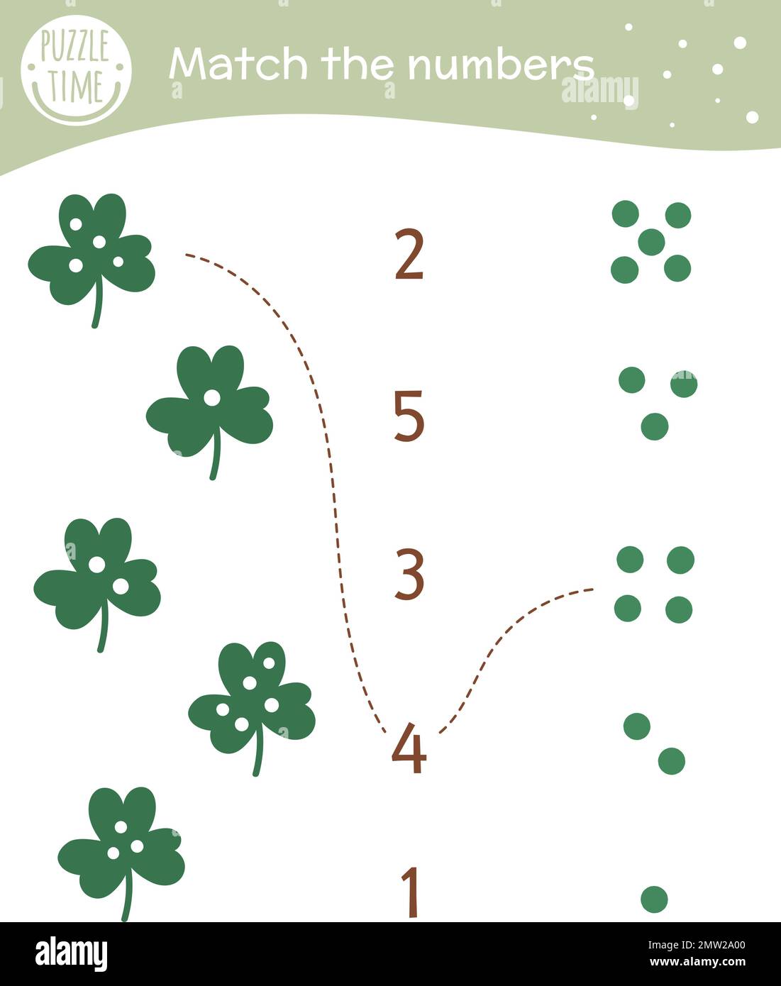 The shamrock puzzle Stock Vector Images - Alamy