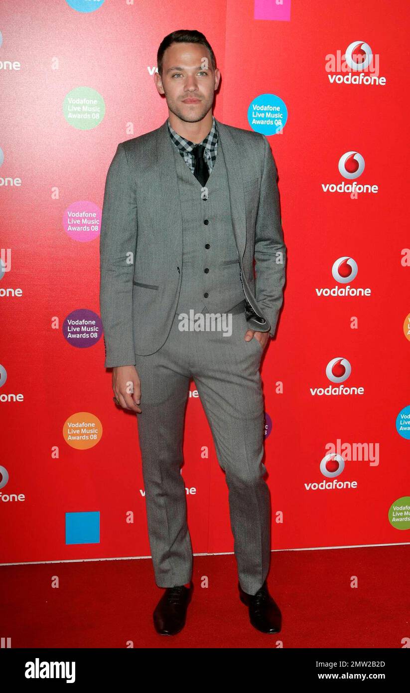 Will young arrives vodafone live music awards hi-res stock photography ...