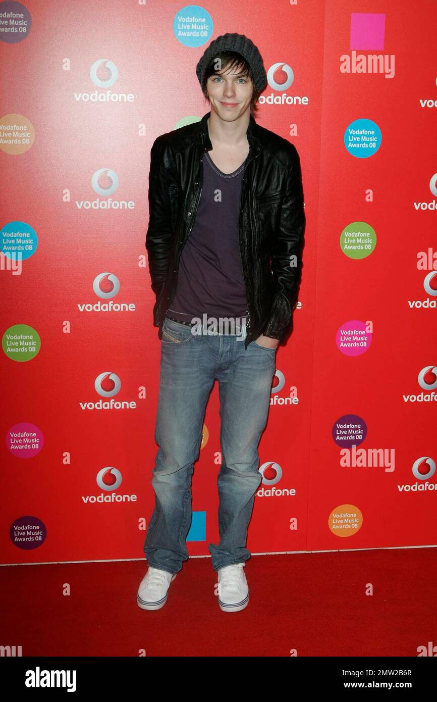 UK Actor Nicholas Hoult arrives at the 2008 Vodafone Live Music Awards ...
