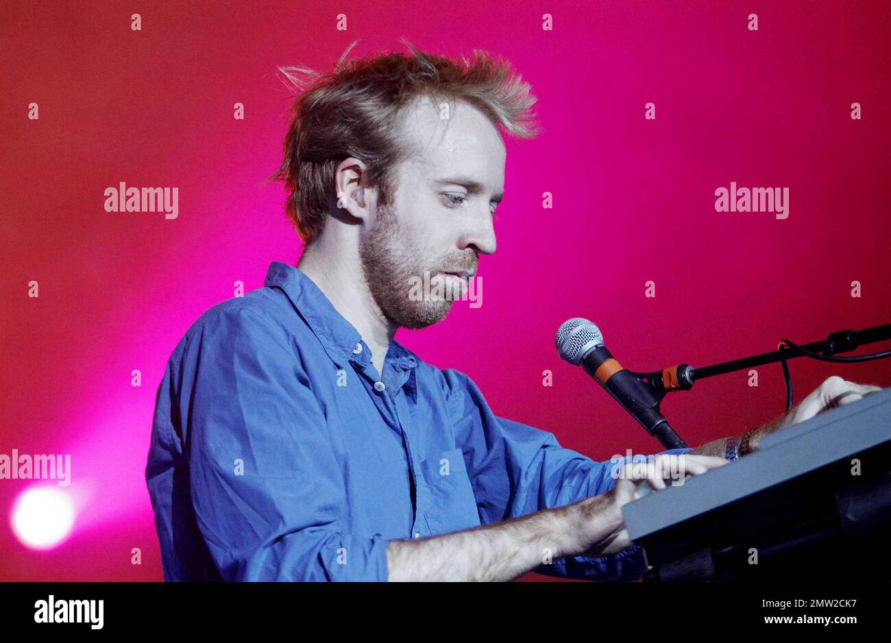 Al Doyle of Hot Chip performs live during day one of Voodoo Experience ...