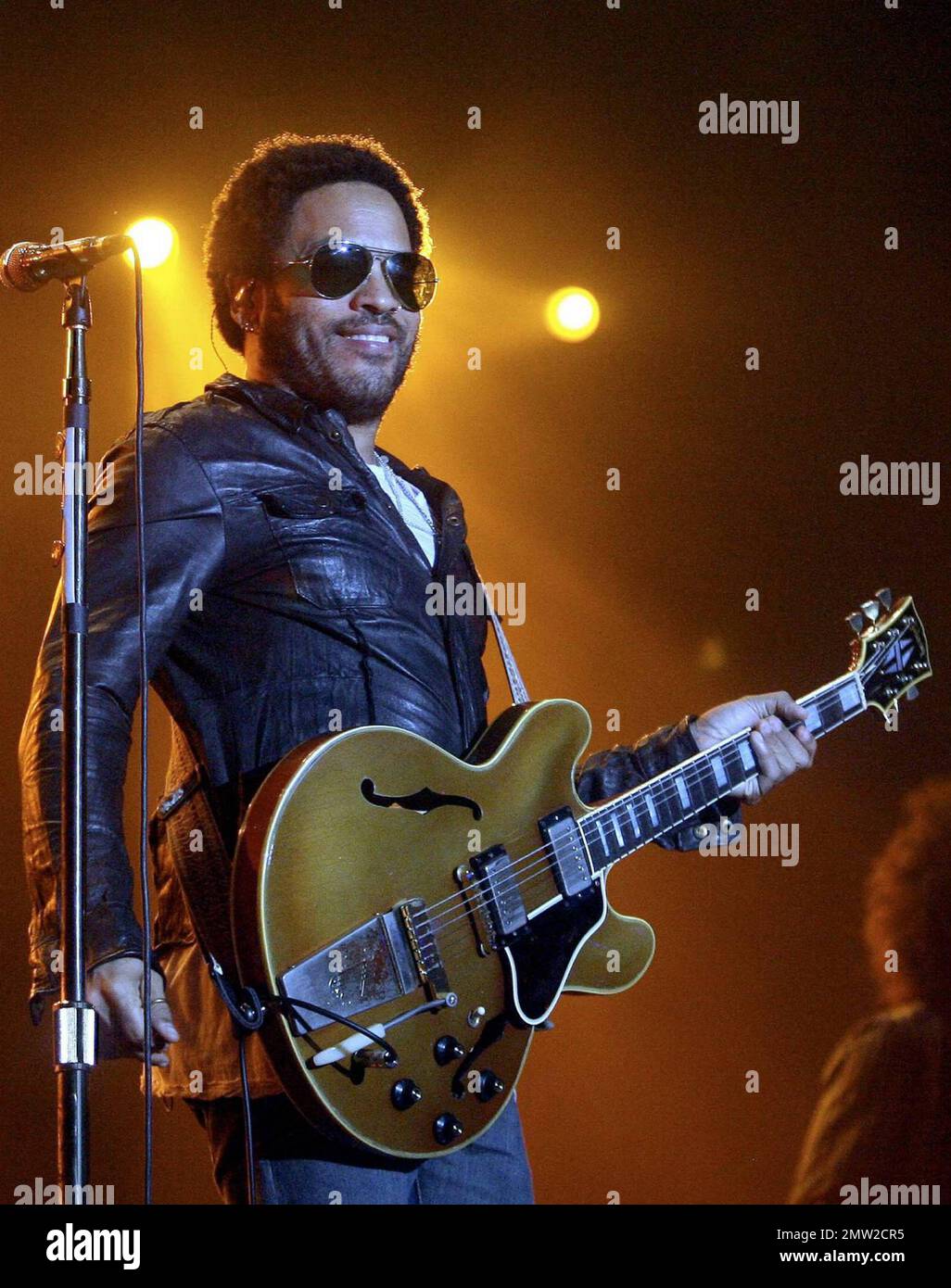 Lenny Kravitz performs live in concert on day three of the Voodoo Music ...