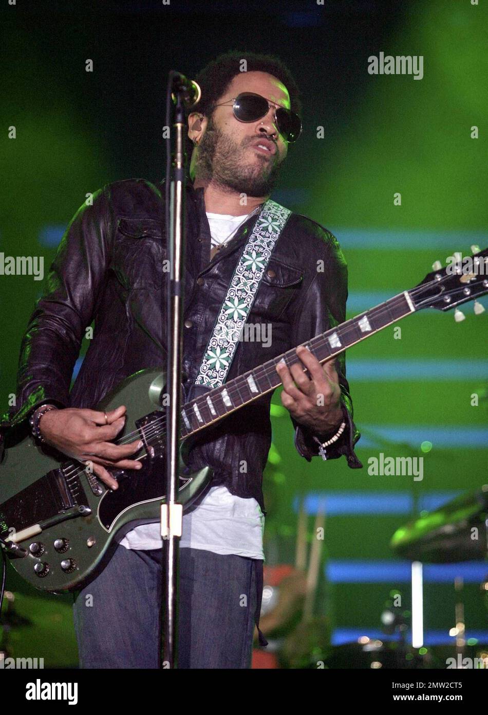 - Lenny Kravitz performs live in concert on day three of the Voodoo ...
