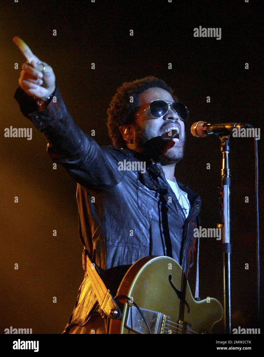 - Lenny Kravitz performs live in concert on day three of the Voodoo ...