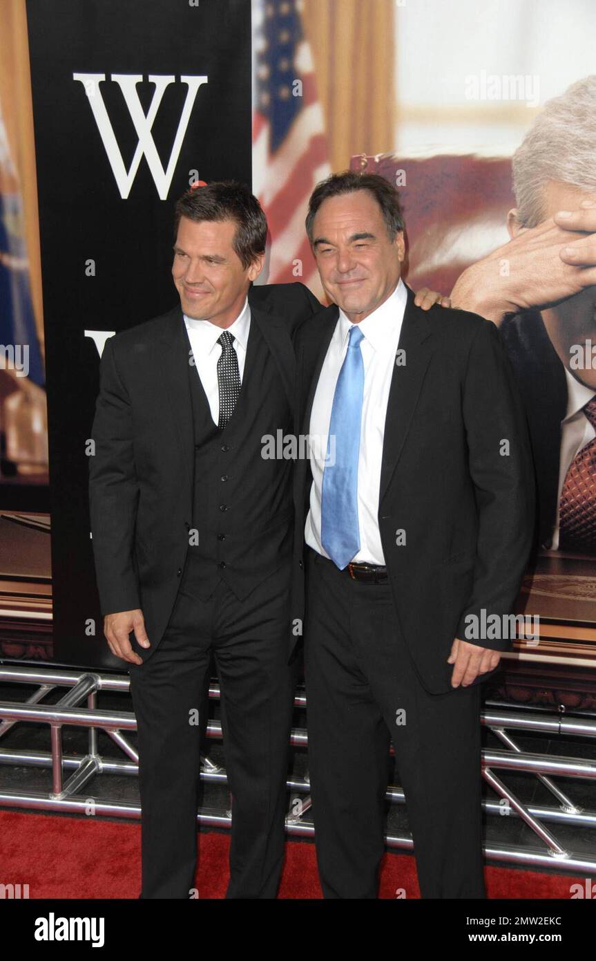 Josh Brolin, Oliver Stone and Diane Lane attend the world premiere of ...