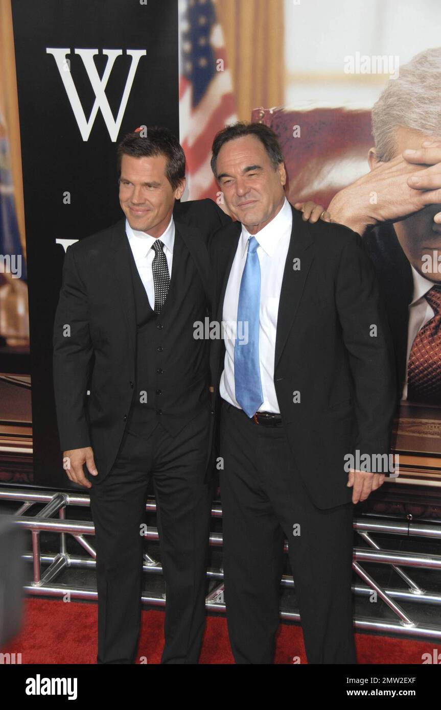 Josh Brolin, Oliver Stone and Diane Lane attend the world premiere of ...