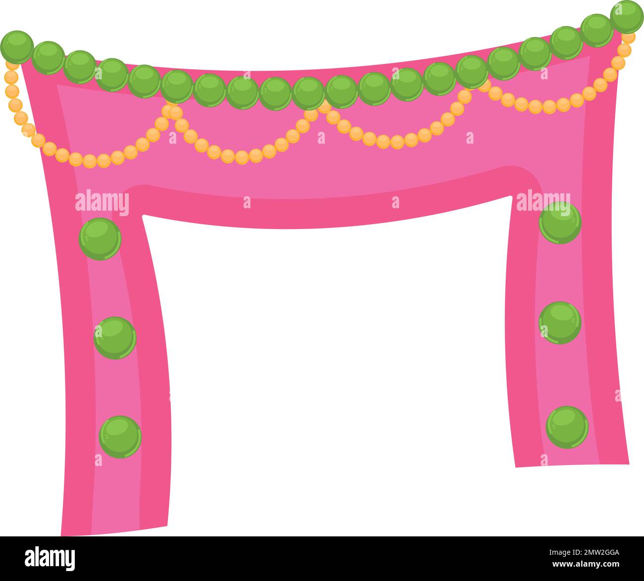 Isolated colored carnival platform gate Vector Stock Vector Image & Art ...