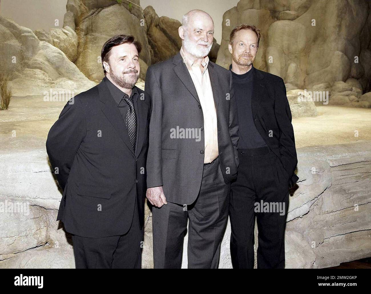 Director Anthony Page with stars Bill Irwin and Nathan Lane the opening ...