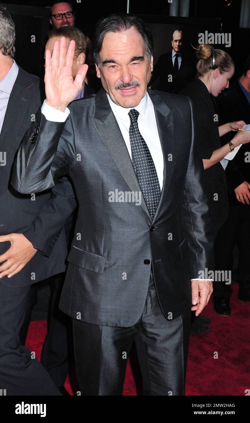 Oliver Stone at the premiere of "Wall Street: Money Never Sleeps" at ...
