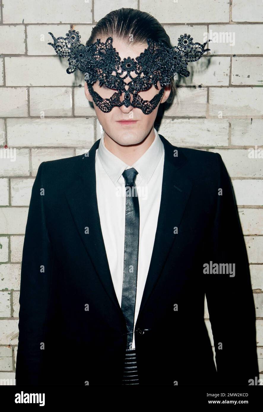 Designer Gareth Pugh attends the Wapping Project Masquerade Ball held ...