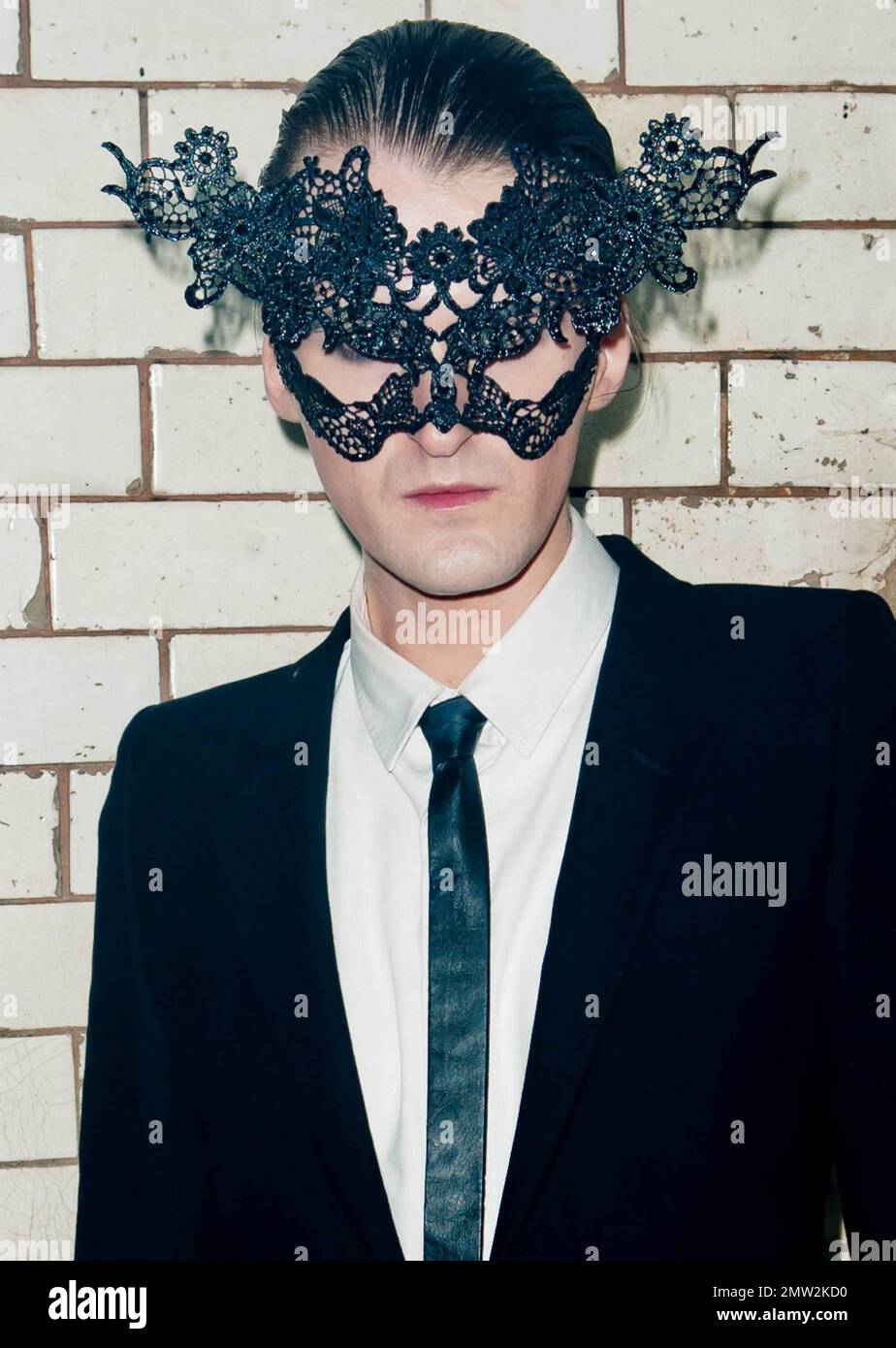 Designer Gareth Pugh attends the Wapping Project Masquerade Ball held ...