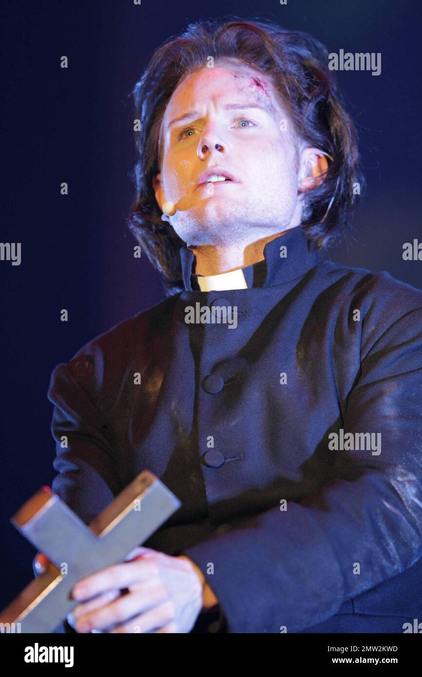 Rhydian Roberts during a performance of composer and producer Jeff ...