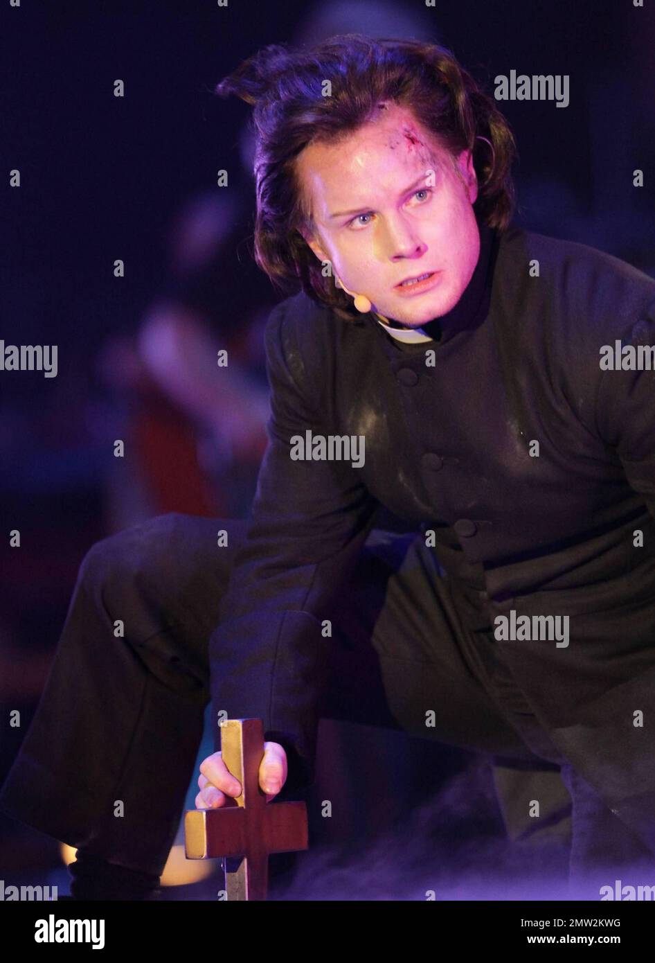 Rhydian Roberts during a performance of composer and producer Jeff ...