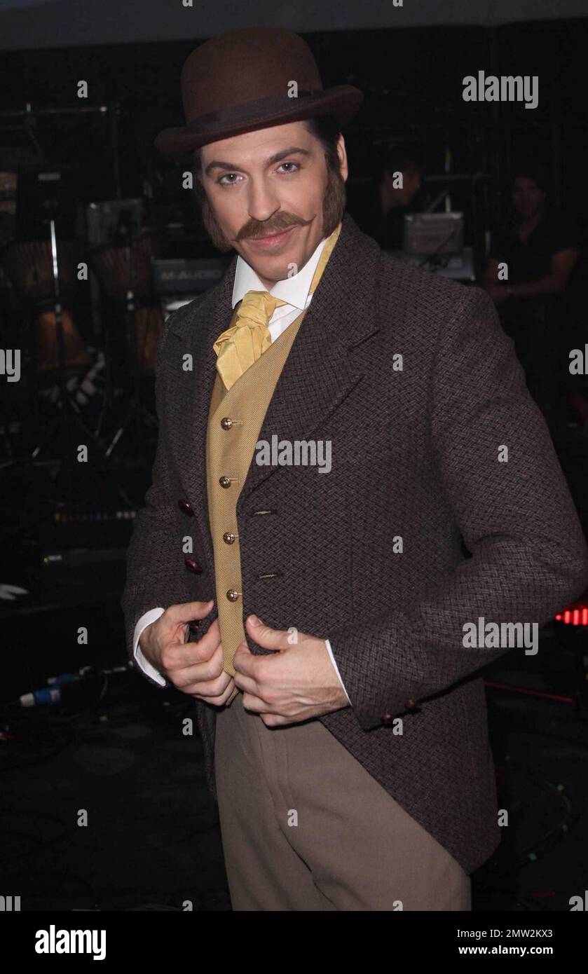 Michael Falzon during a performance of composer and producer Jeff Wayne ...