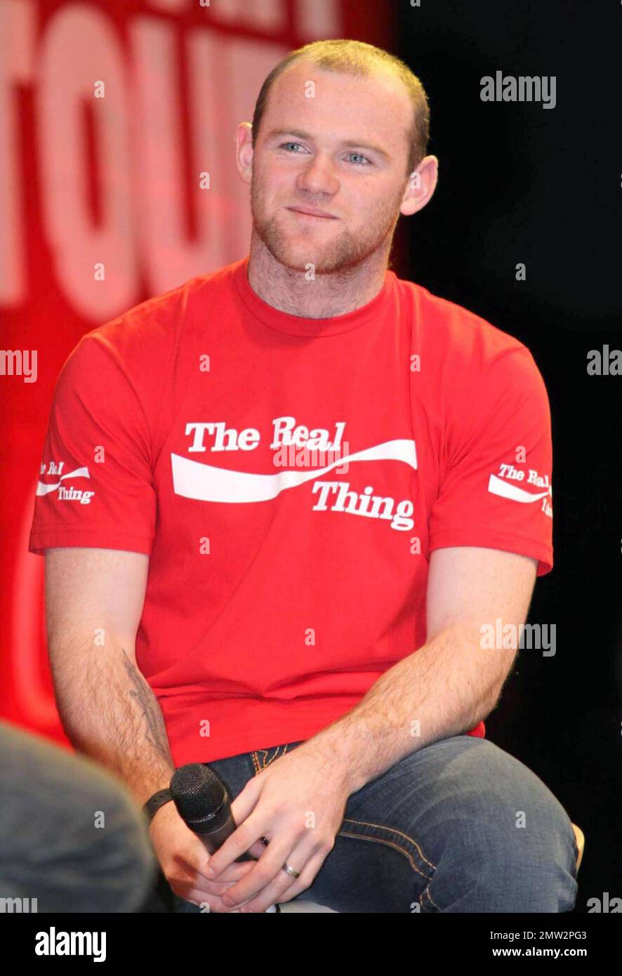 English footballer Wayne Rooney of Manchester United at a photocall ...