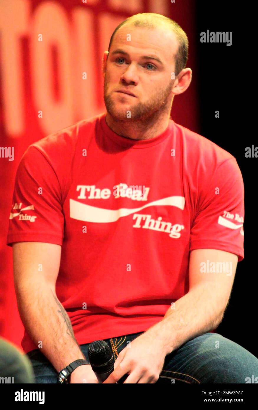 English footballer Wayne Rooney of Manchester United at a photocall ...
