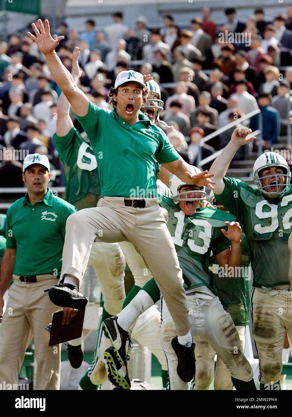 Exclusive!! Matthew McConaughey, center, portraying Marshall football ...