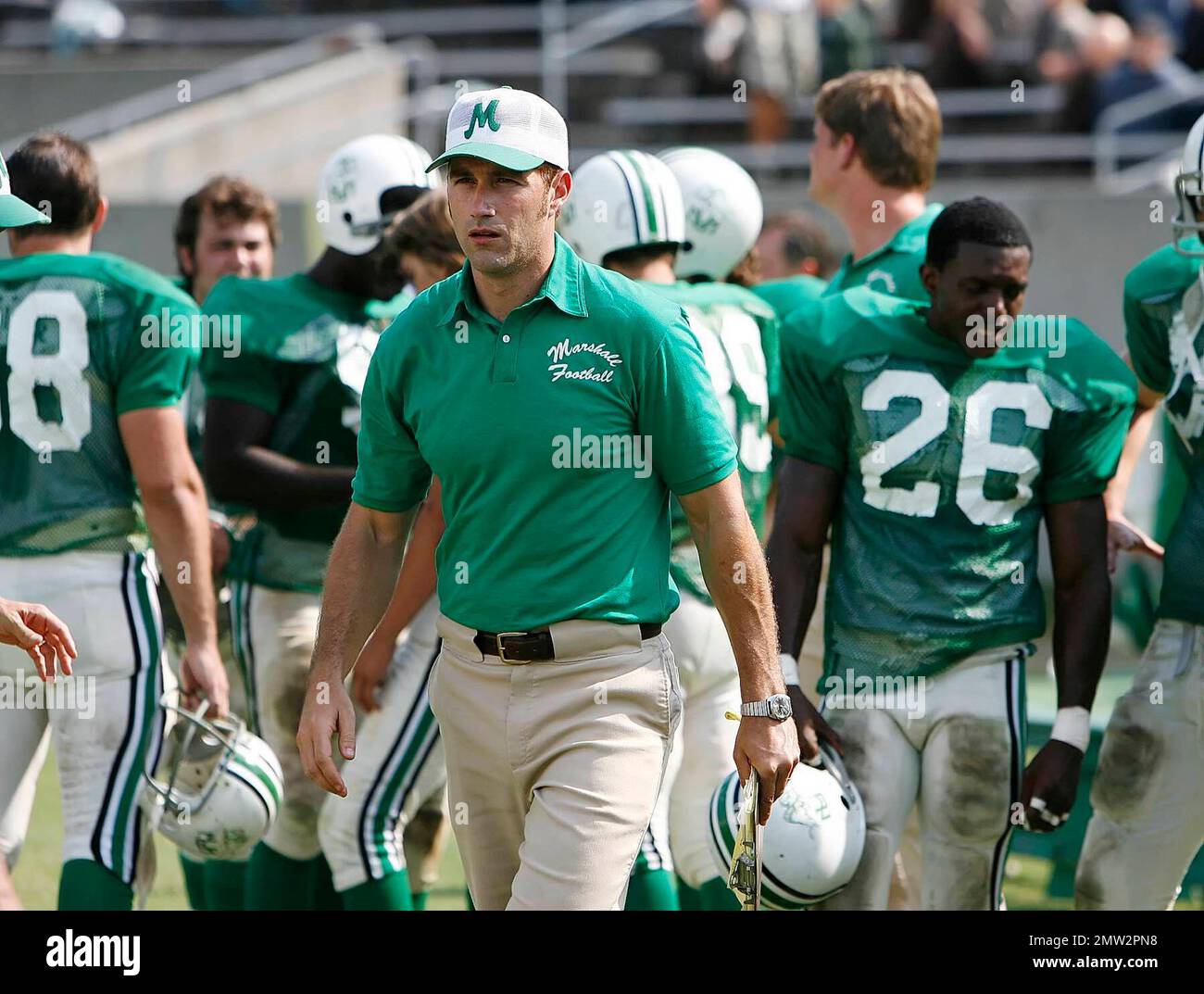 Exclusive!! Matthew McConaughey, center, portraying Marshall football ...