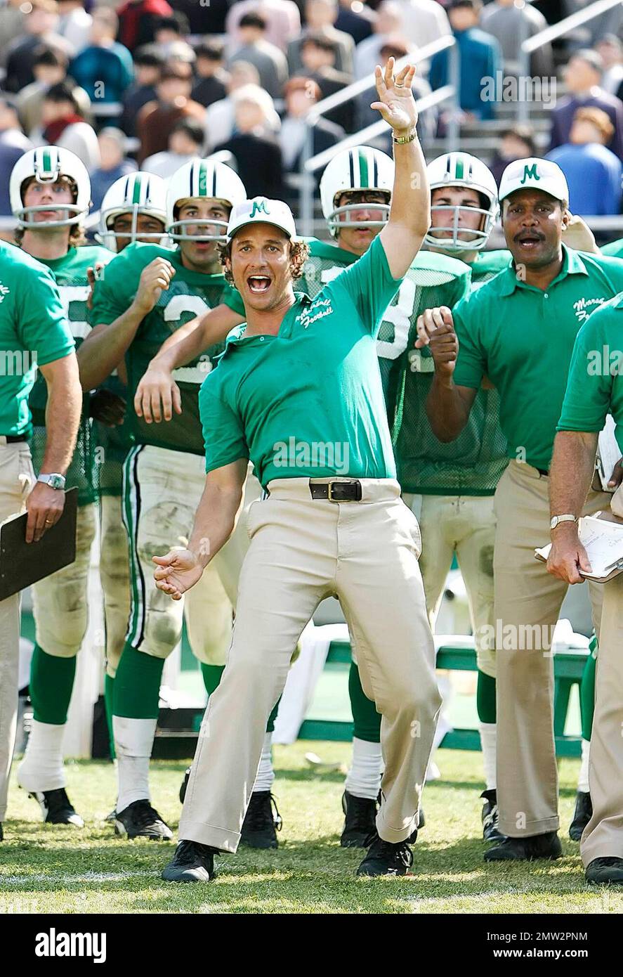 Exclusive!! Matthew McConaughey, center, portraying Marshall football ...