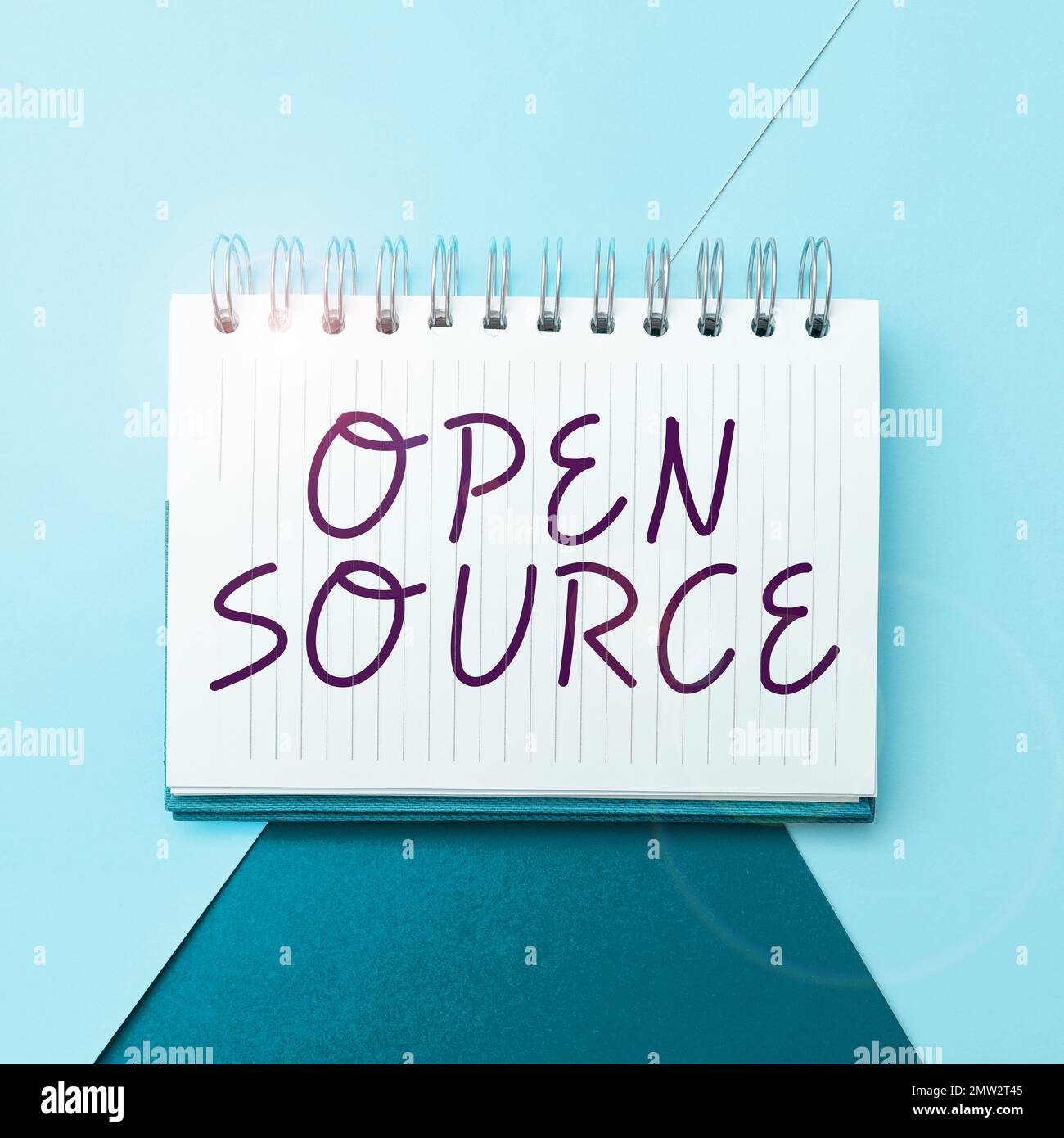 Hand writing sign Open Source. Business concept denoting software which original source code ...