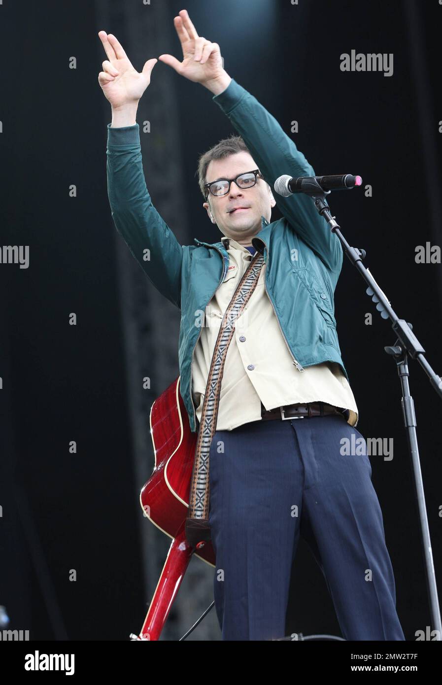 Weezer perform live at Sonisphere in Knebworth, UK. 7/9/11 Stock Photo ...