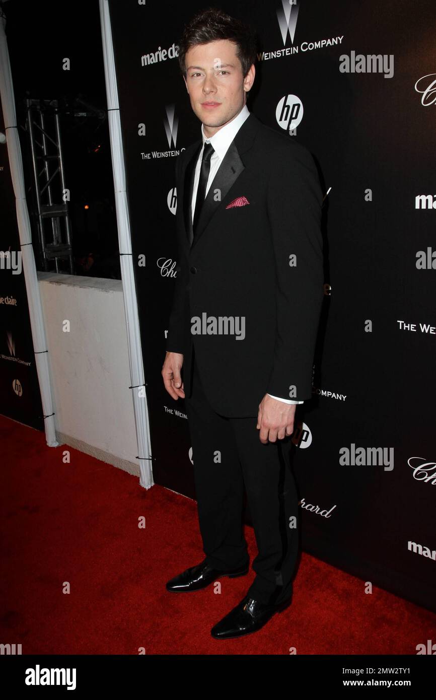 Corey Monteith at the Weinstein Company 2012 Golden Globes After Party ...