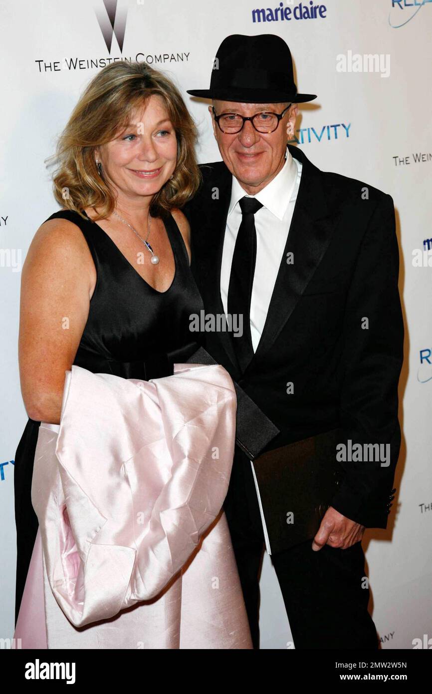 Geoffrey Rush and Jane Menelaus pose for photographers at The Weinstein ...