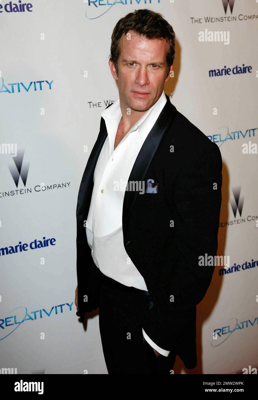 Thomas Jane poses for photographers at The Weinstein Company and ...