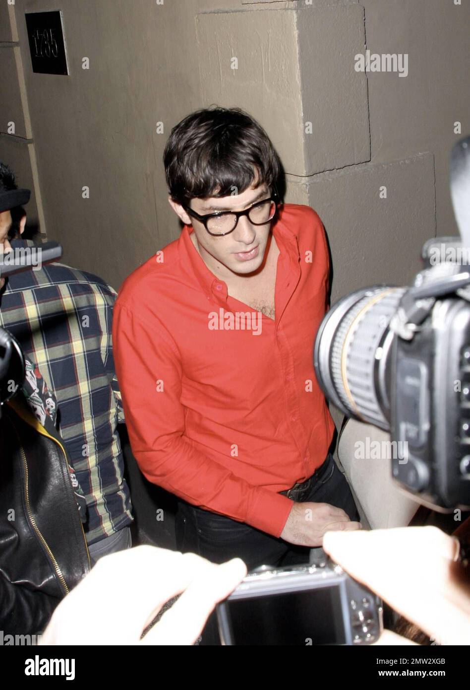 Mark Ronson arrives at the Welcome Home DJ AM party at the Avalon ...