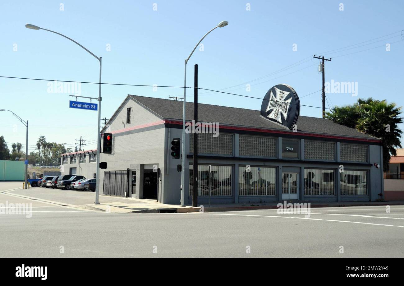 West Coast Choppers, owned by Jesse James, in Long Beach, CA. 3/19/10 ...