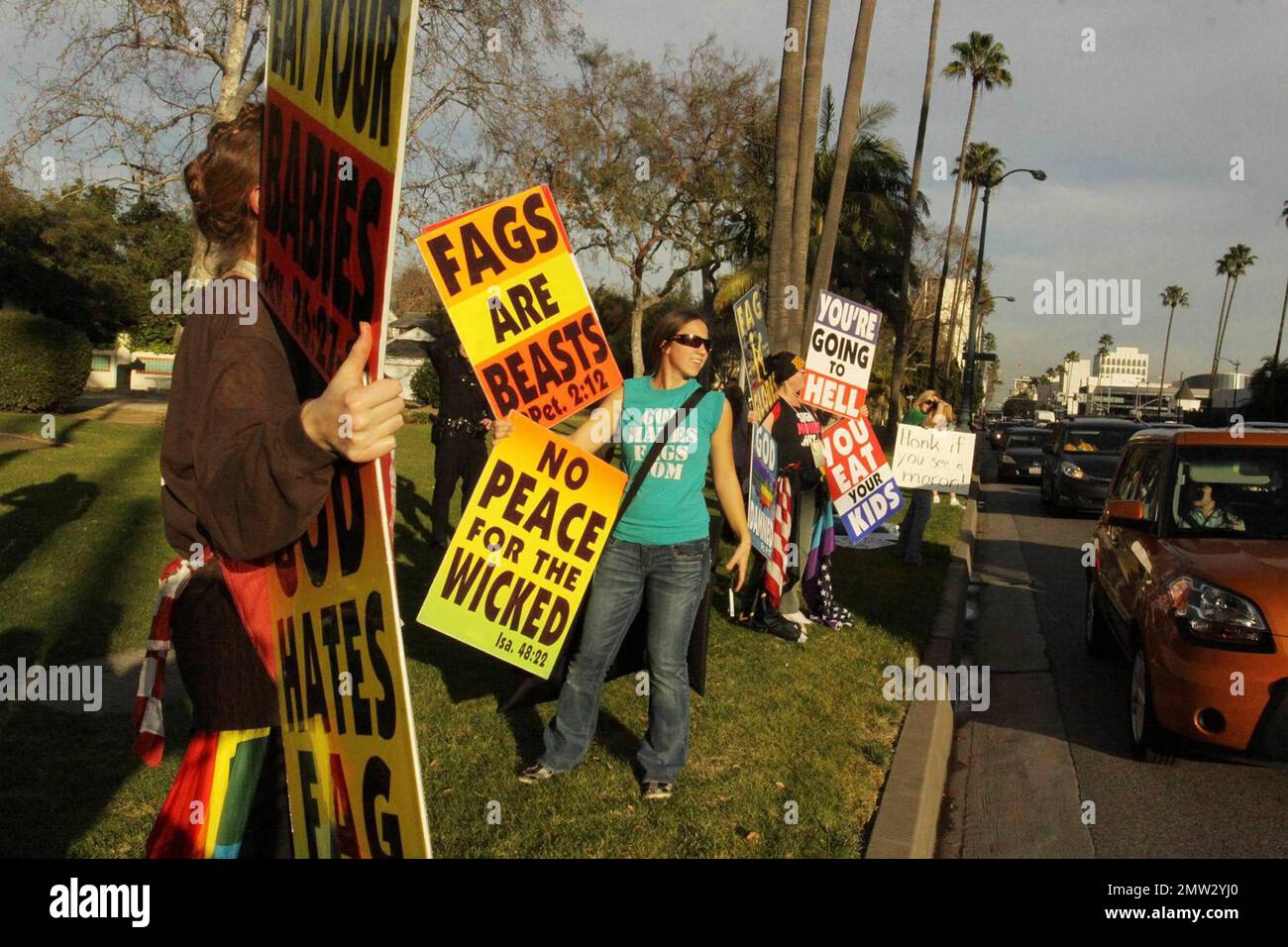 Westboro baptist church signs hi-res stock photography and images - Alamy
