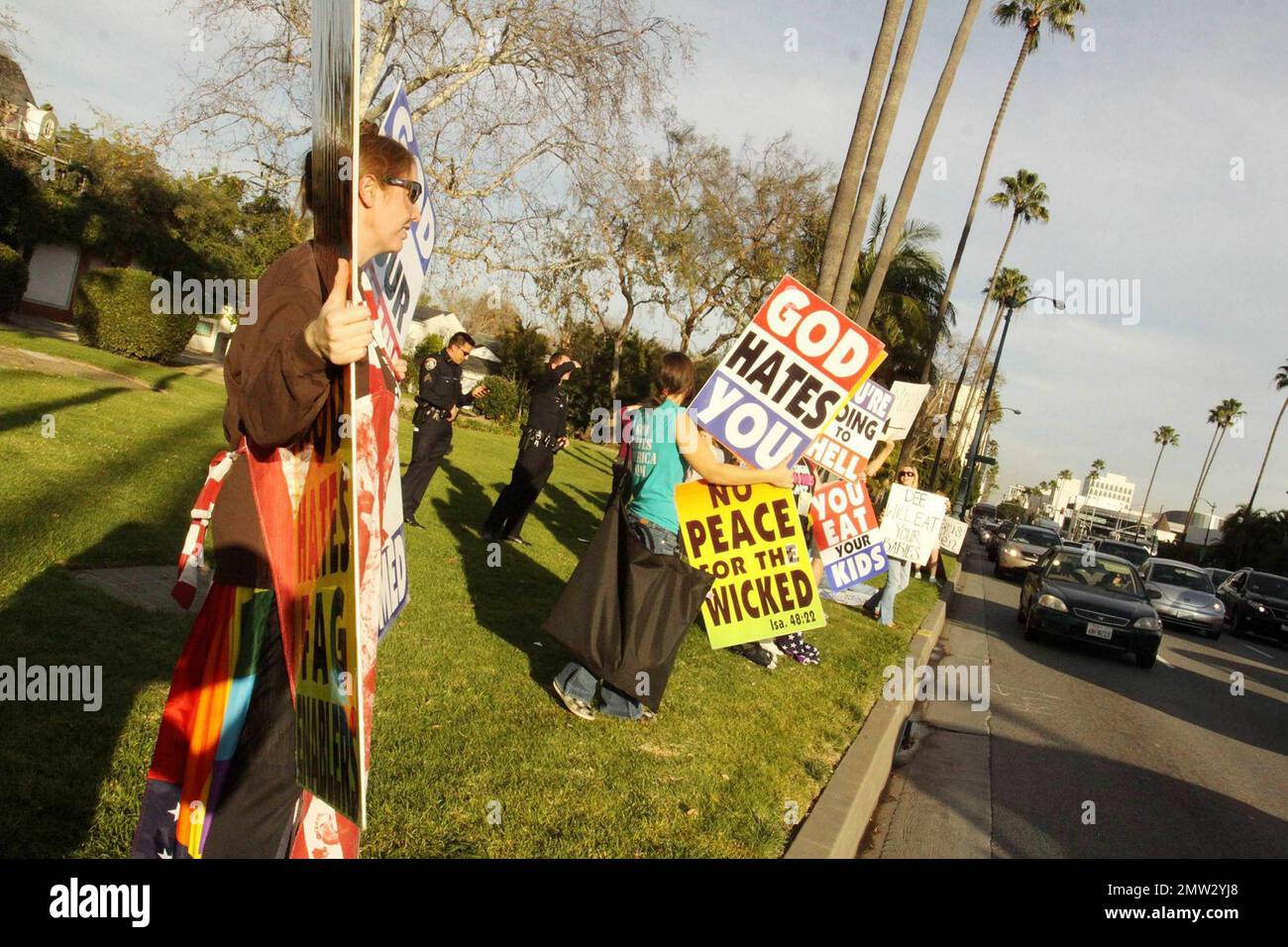 Westboro baptist church signs hi-res stock photography and images - Alamy
