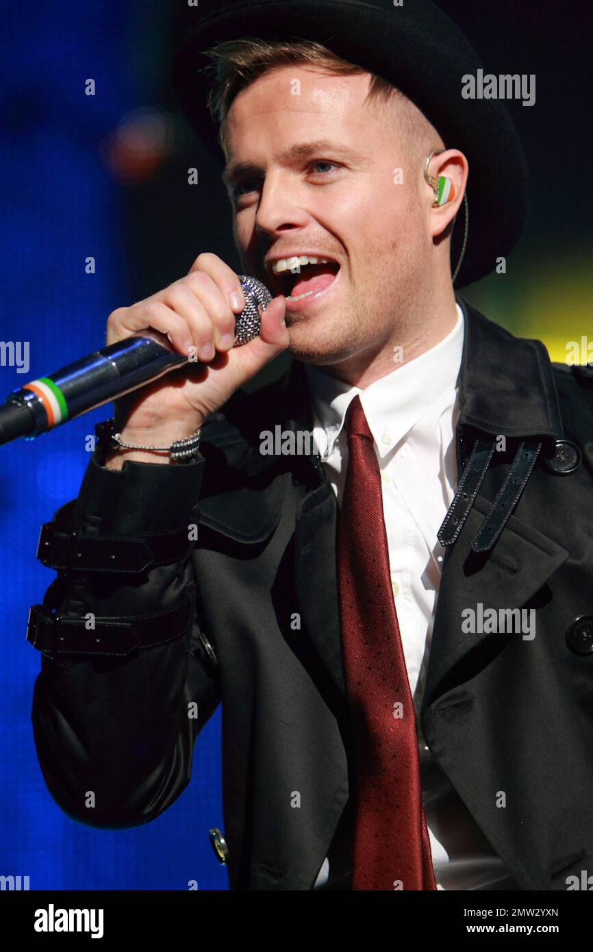 Irish pop group Westlife perform live at the O2 Arena during their 10th ...