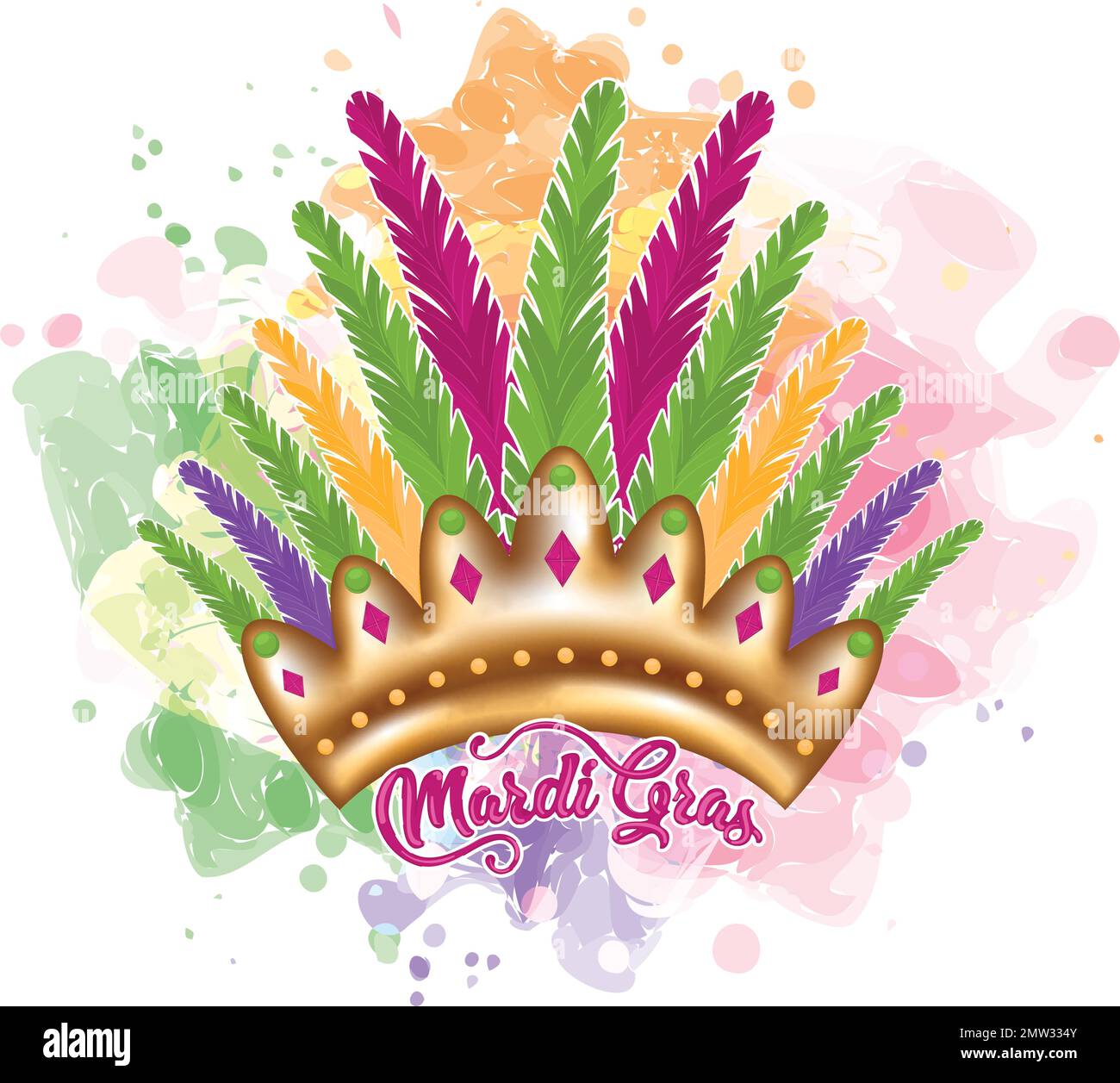Mardi Gras Crown Clip Art