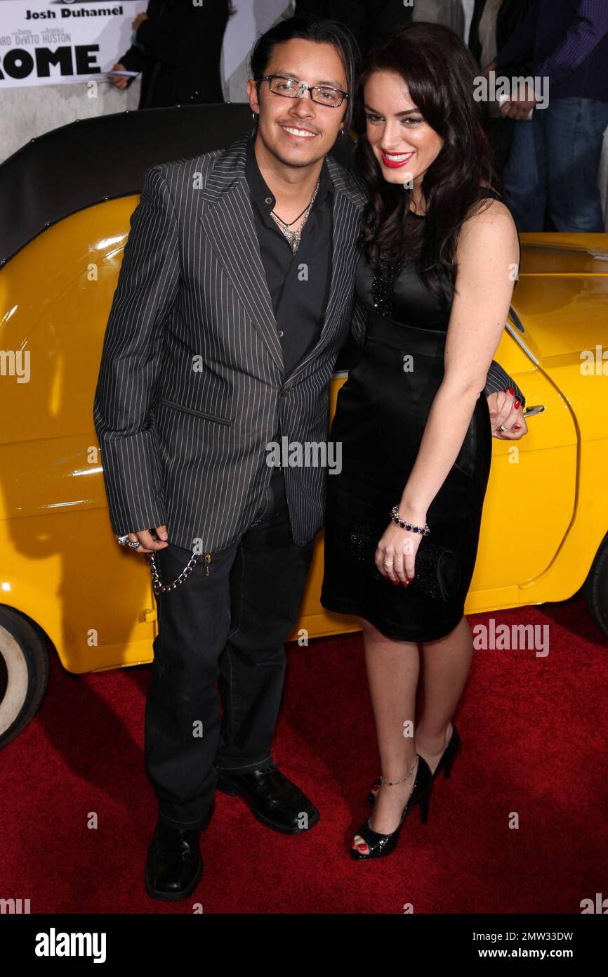 Efren Ramirez and guest arrive to the world premiere of Touchstone ...
