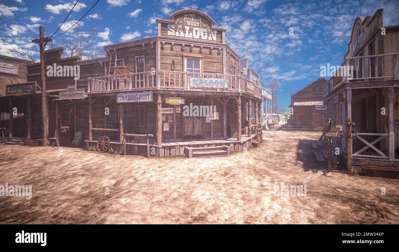 Frontier saloon hi-res stock photography and images - Alamy