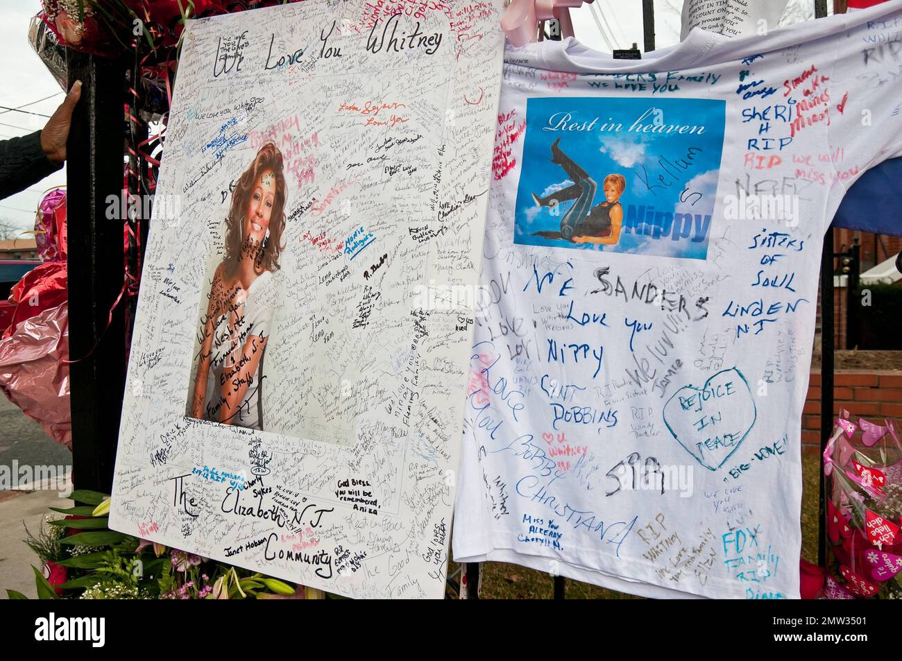 Services for legendary award-winning singer Whitney Houston, who was ...