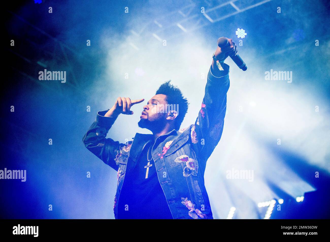 The Weeknd performs with Nav at Coachella Music & Arts Festival at the ...