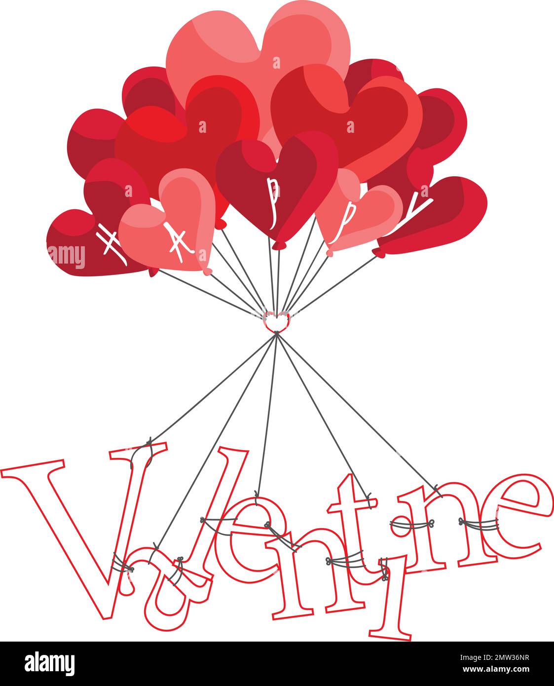 Happy text balloons letters hi-res stock photography and images - Alamy