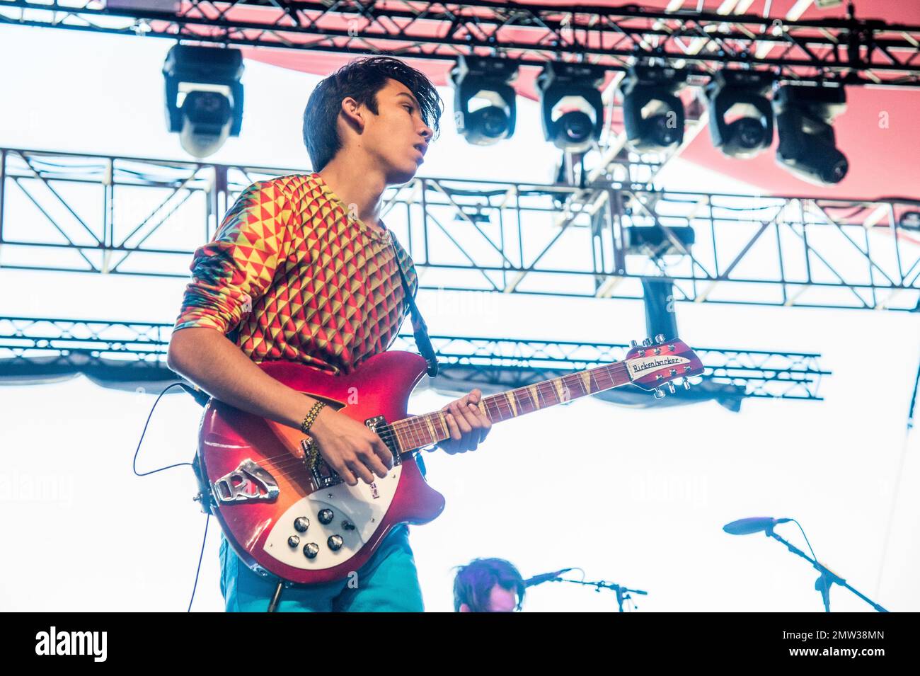Jacob Gutierrez of the YIP YOPS performs at Coachella Music & Arts ...
