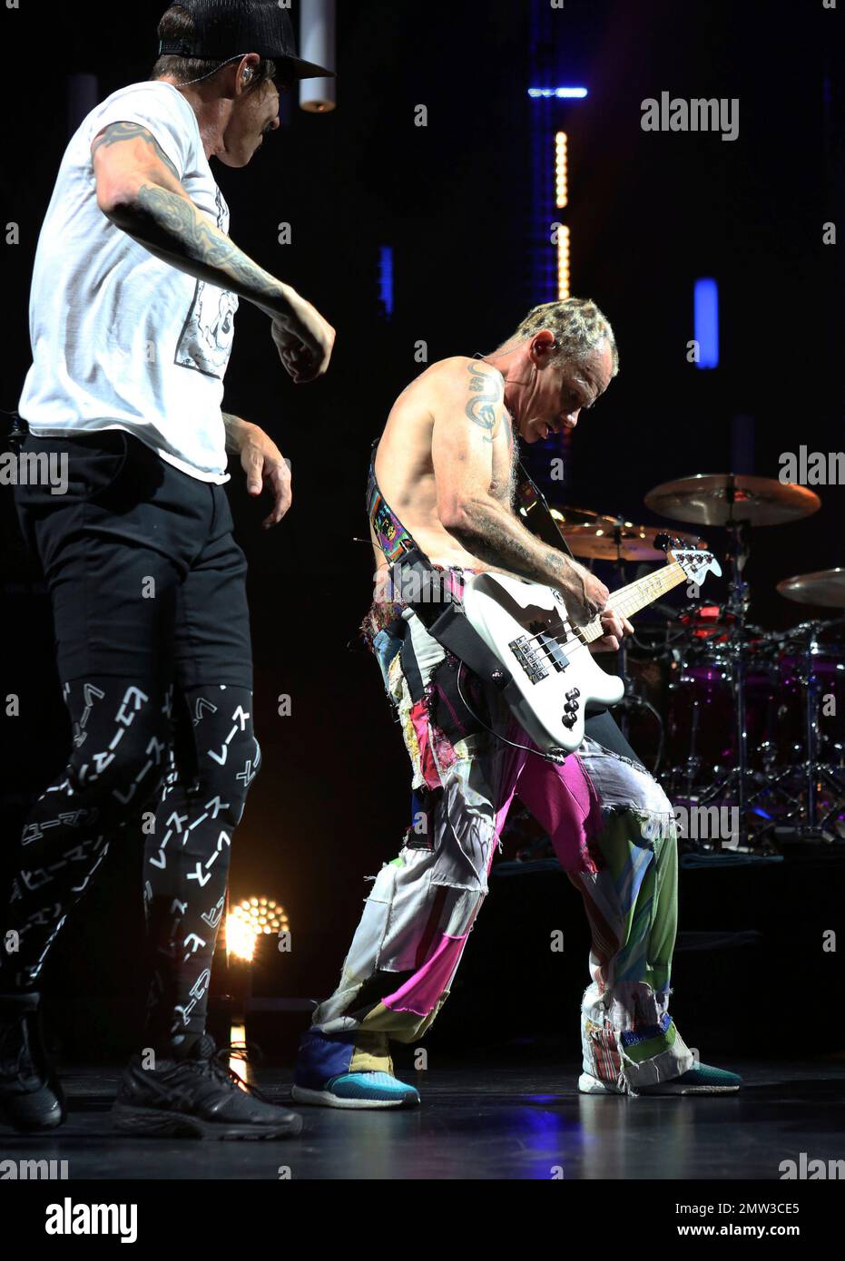 Flea with Red Hot Chili Peppers perform during The Getaway Tour at ...