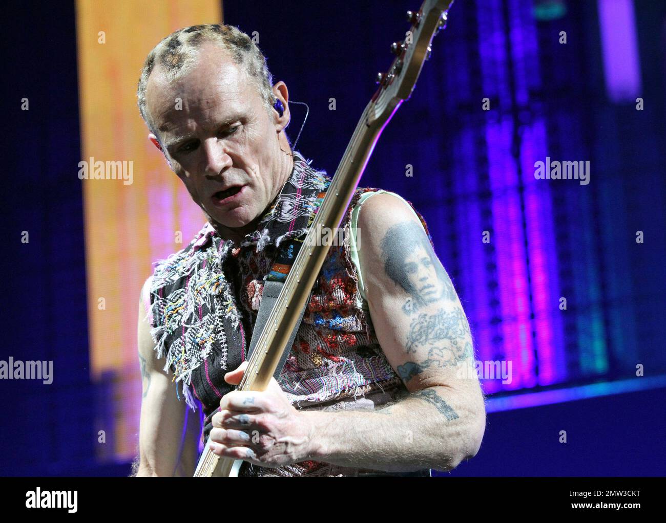 Flea with Red Hot Chili Peppers perform during The Getaway Tour at ...
