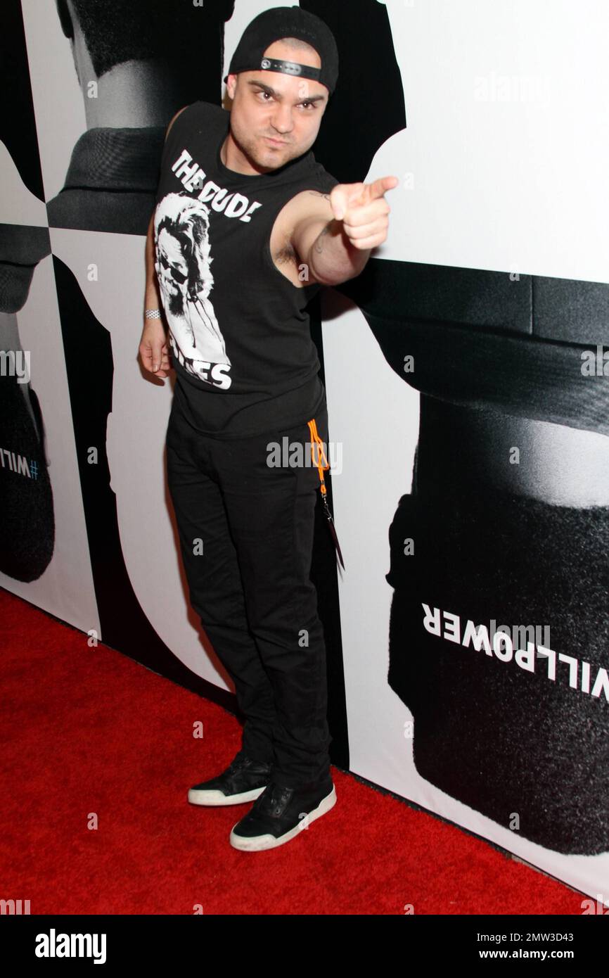 DJ Eye (Jamie Iovine) at the will.i.am album wrap party at Avalon ...